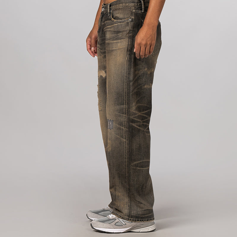 Savage Denim DP Wide Pant - Black – LOADED