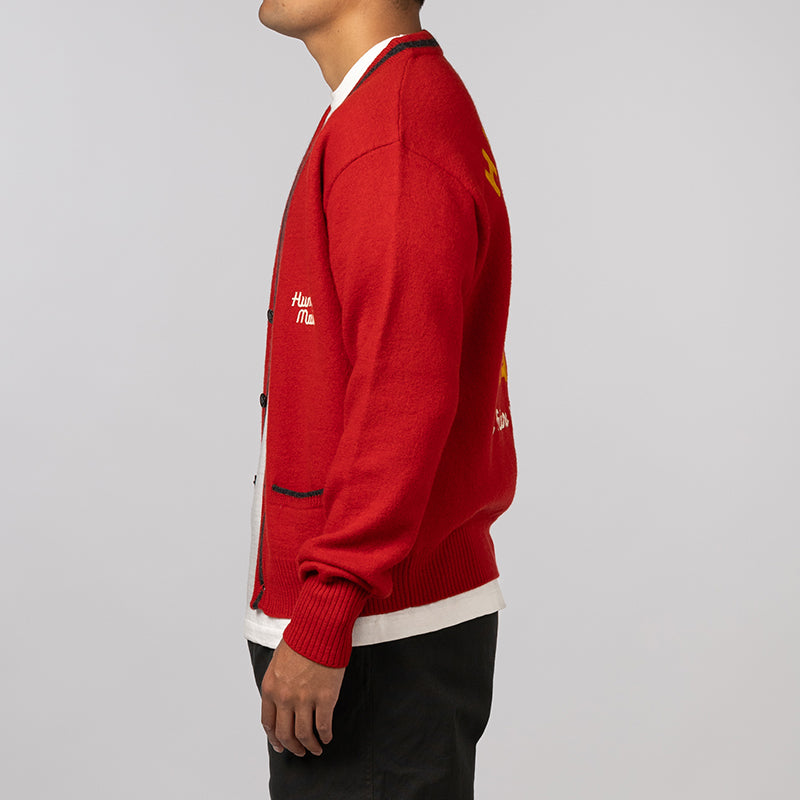 Car Club Cardigan - Red – LOADED