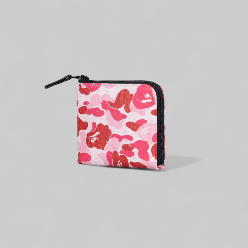 ABC Camo Mini Zipped Wallet - Pink – LOADED