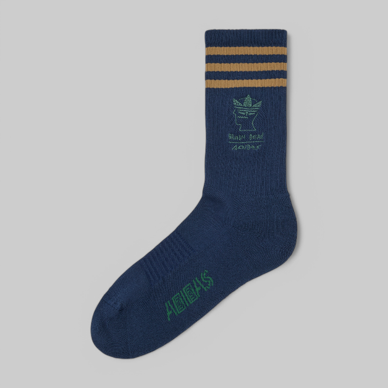 X Brain Dead Sock - Collegiate Navy – LOADED