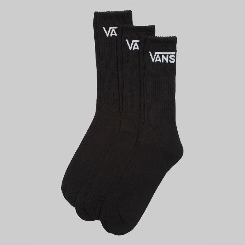 Classic Crew Sock 3 Pack - Black – LOADED