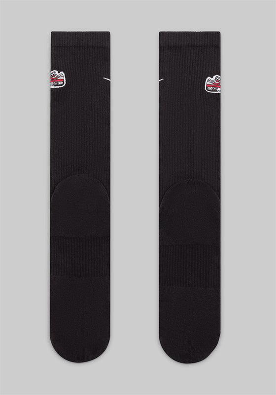 Everyday Plus Cushioned Crew Sock - Black/White – LOADED