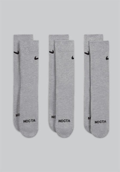 NOCTA Crew Sock (3 Pack) - Grey – LOADED